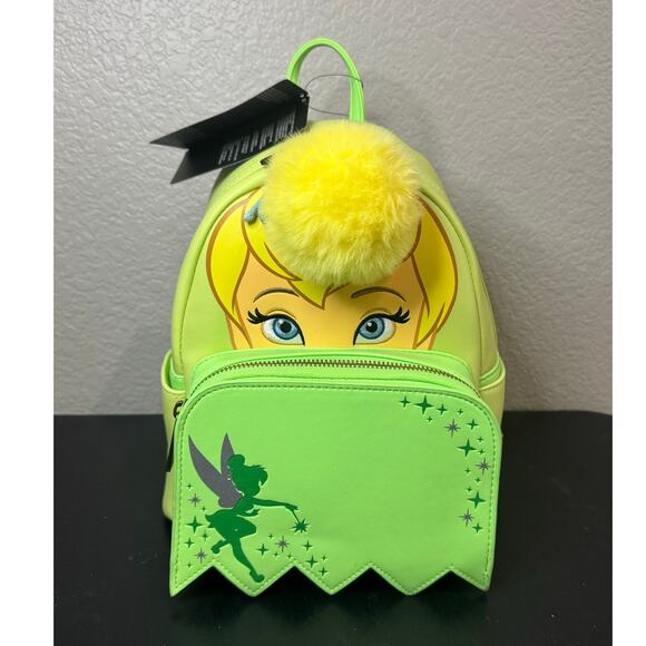 Loungefly | Bags | Loungefly Peter Pan Tinkerbell Figural Pom Pom Mini ...